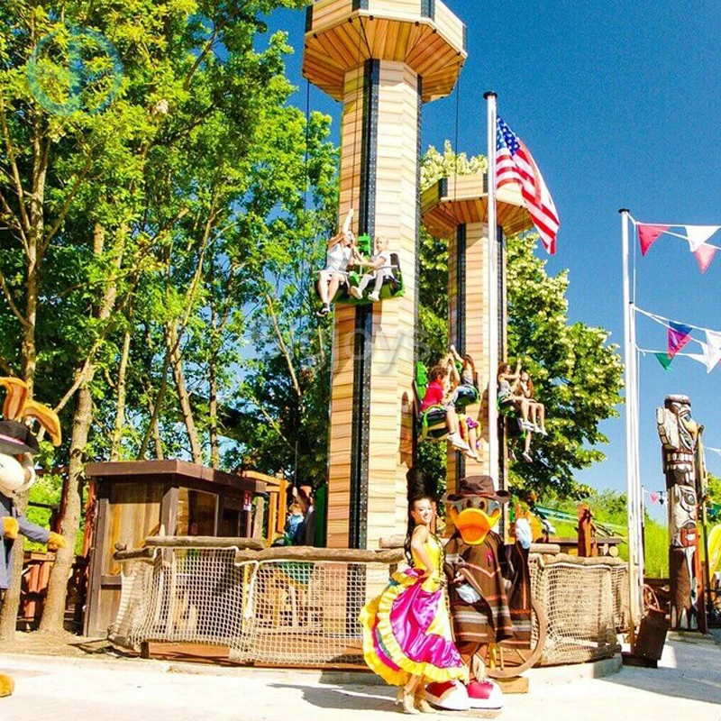 Theme Park Free Fall Drop Tower Attraction Jumping Climbing Tower ...