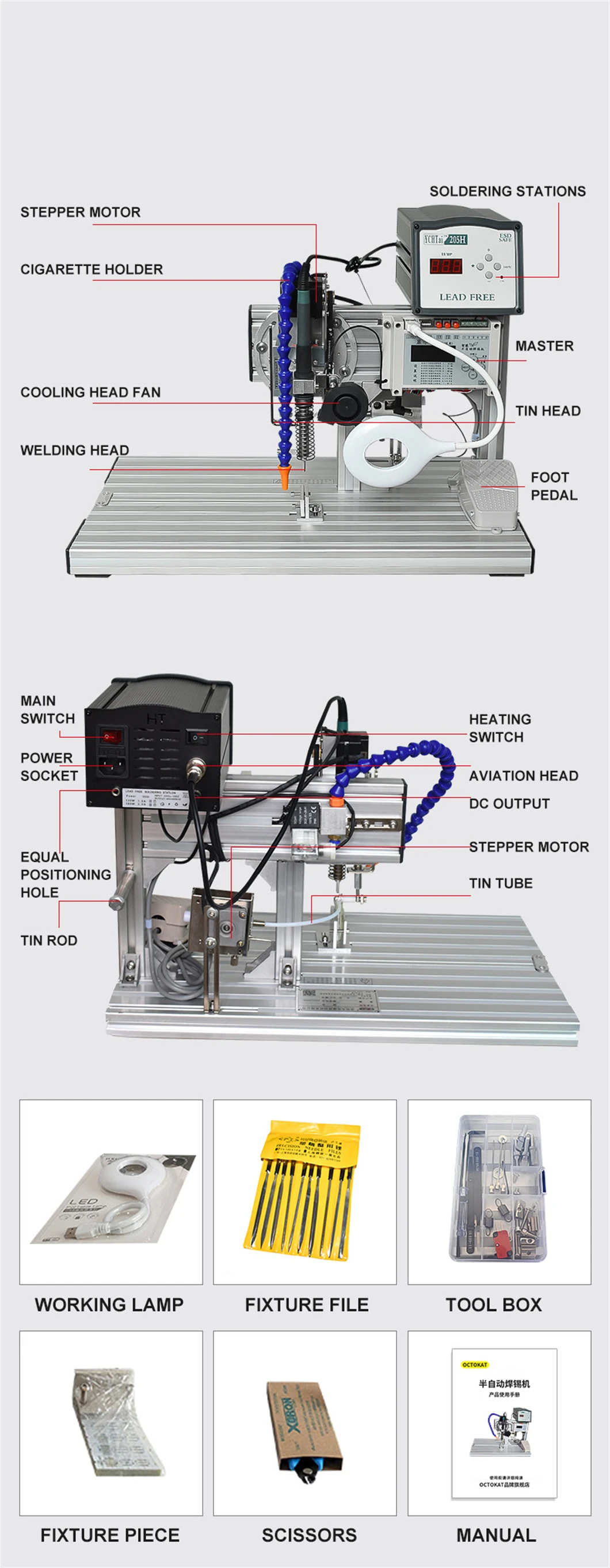 3q Semi Automatic Usb Connector Soldering Machine - Buy Soldering ...