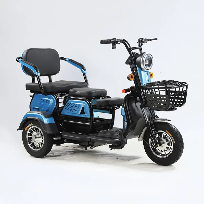 2 Seat Electric Tricycle - Adult & Child Ride in Comfort