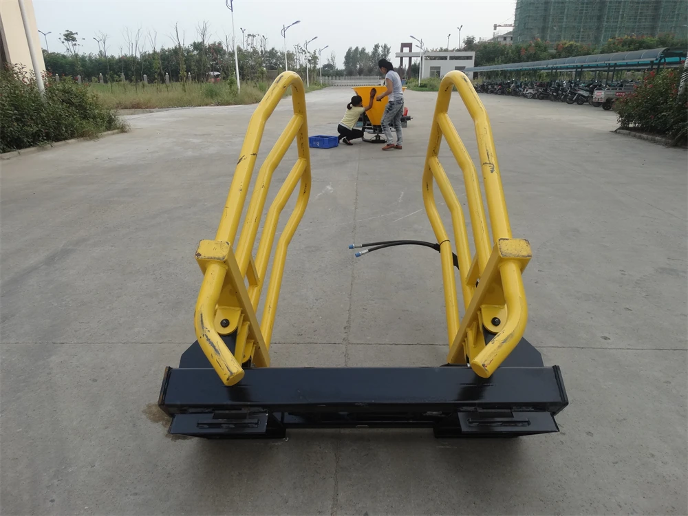AGT Bale Handler Hydraulic Bale Grab Hay Grapple for Skid Steer Loader ...