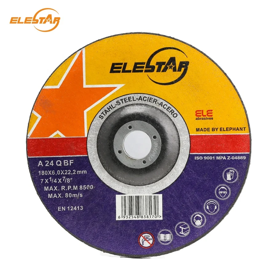 Ele Star 180mm Depressed Center 7 Inch Grinding And Polishing Disc For ...