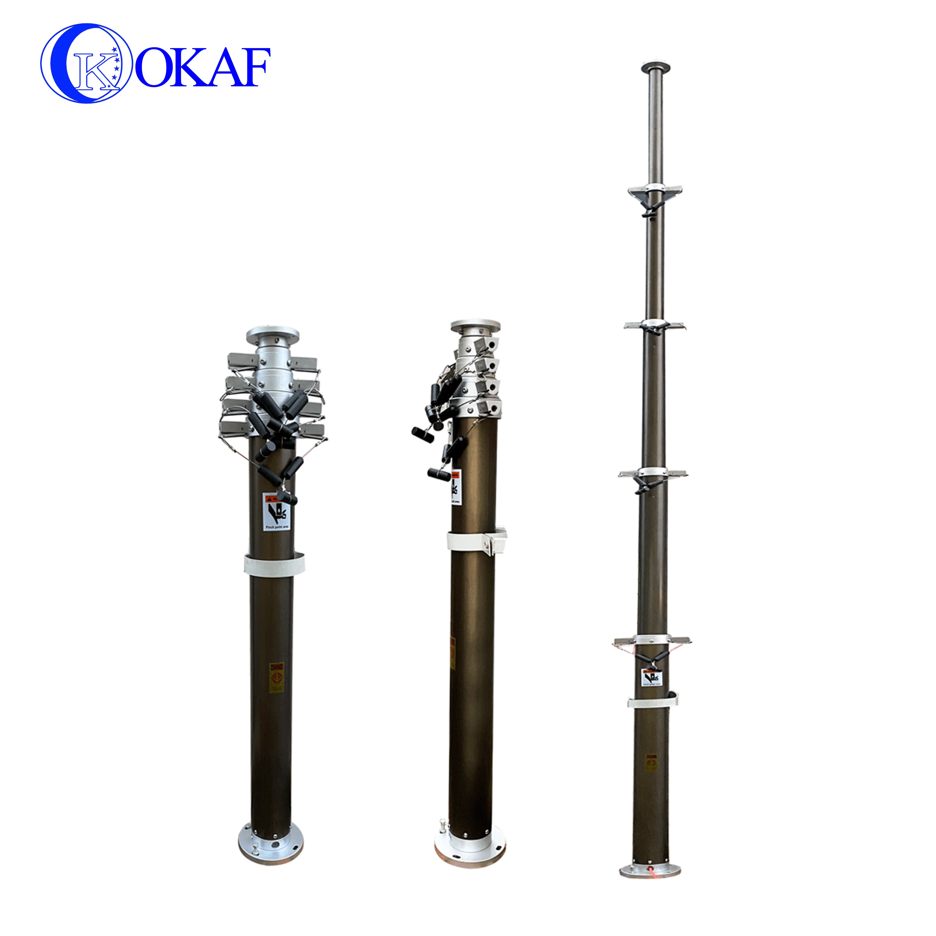 12m Pneumatic Telescoping Mast Tower with Wireless Control