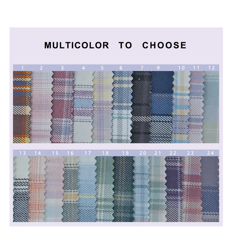 Beautiful Check Fabric For Dress Woven Medium Weight Plaid Yarn Dyed Jk ...