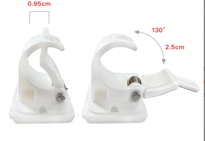 Newmajor Abs 15g White Fishing Rod Rack Viscose Lock Buckle Fishing Rod ...