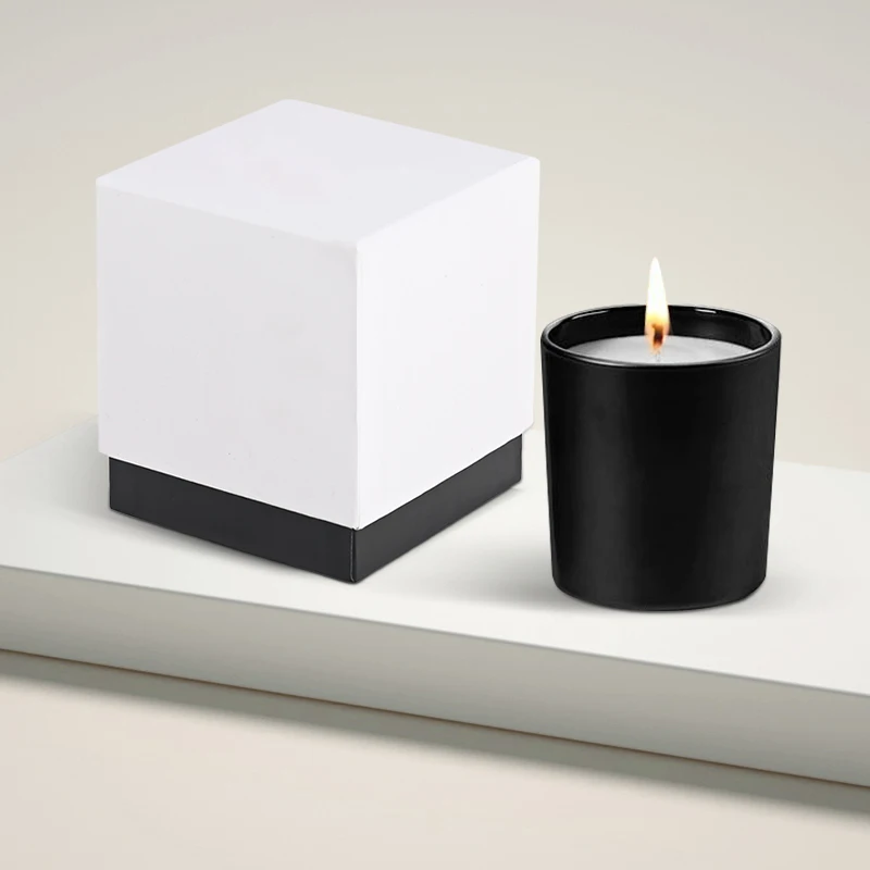 Recyclable Rigid Cardboard Candle Packaging with Logo