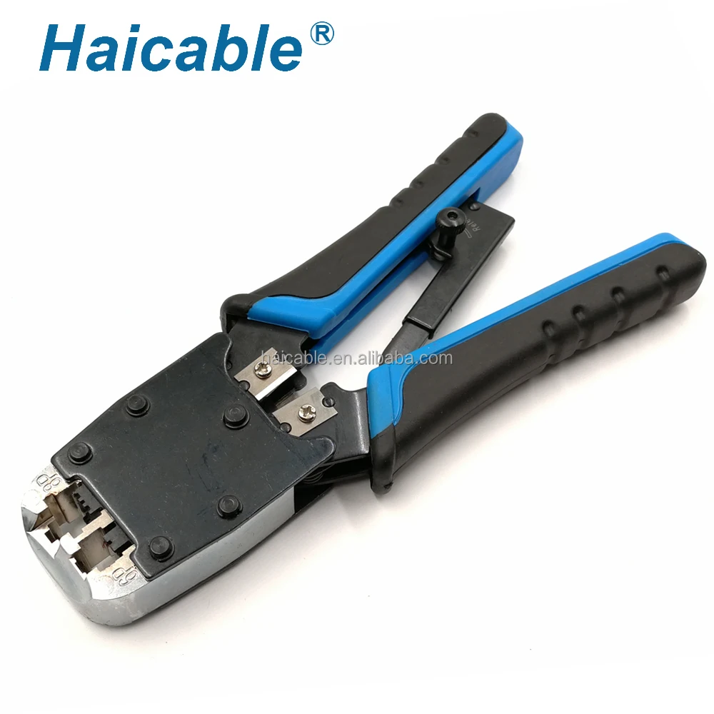 Cable Cutter Stripper Crimper Network Tools Ht-500r Easy Crimping Plier ...