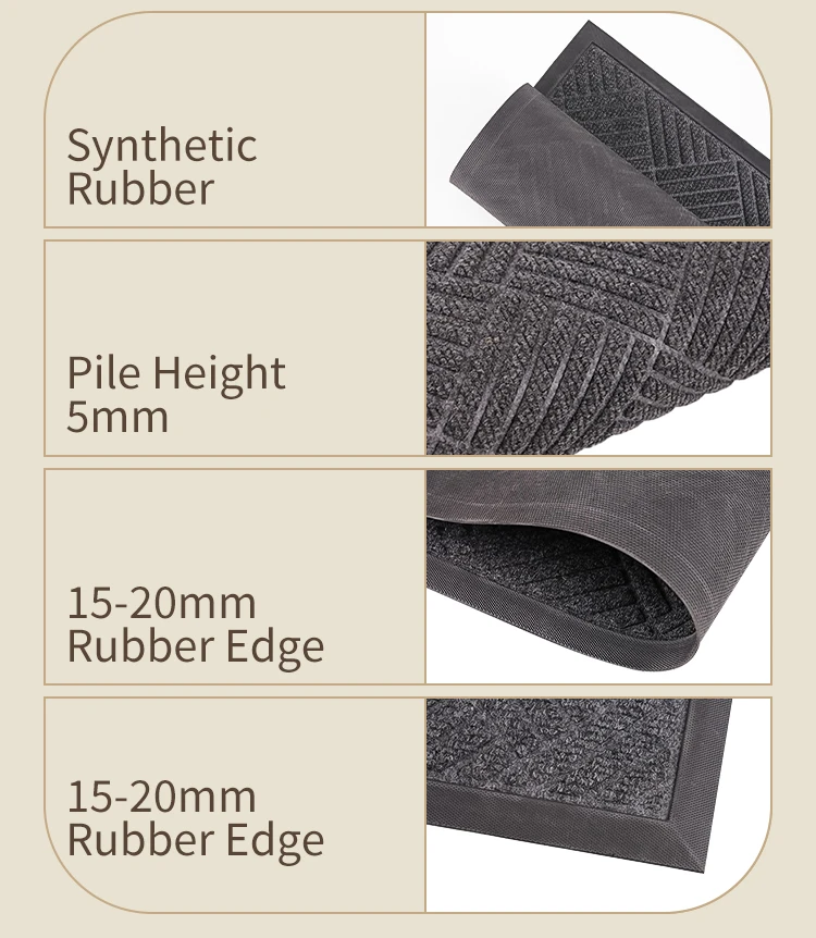 High Quality Entrance Indoor Outdoor Foot Floor Mats Polyester ...