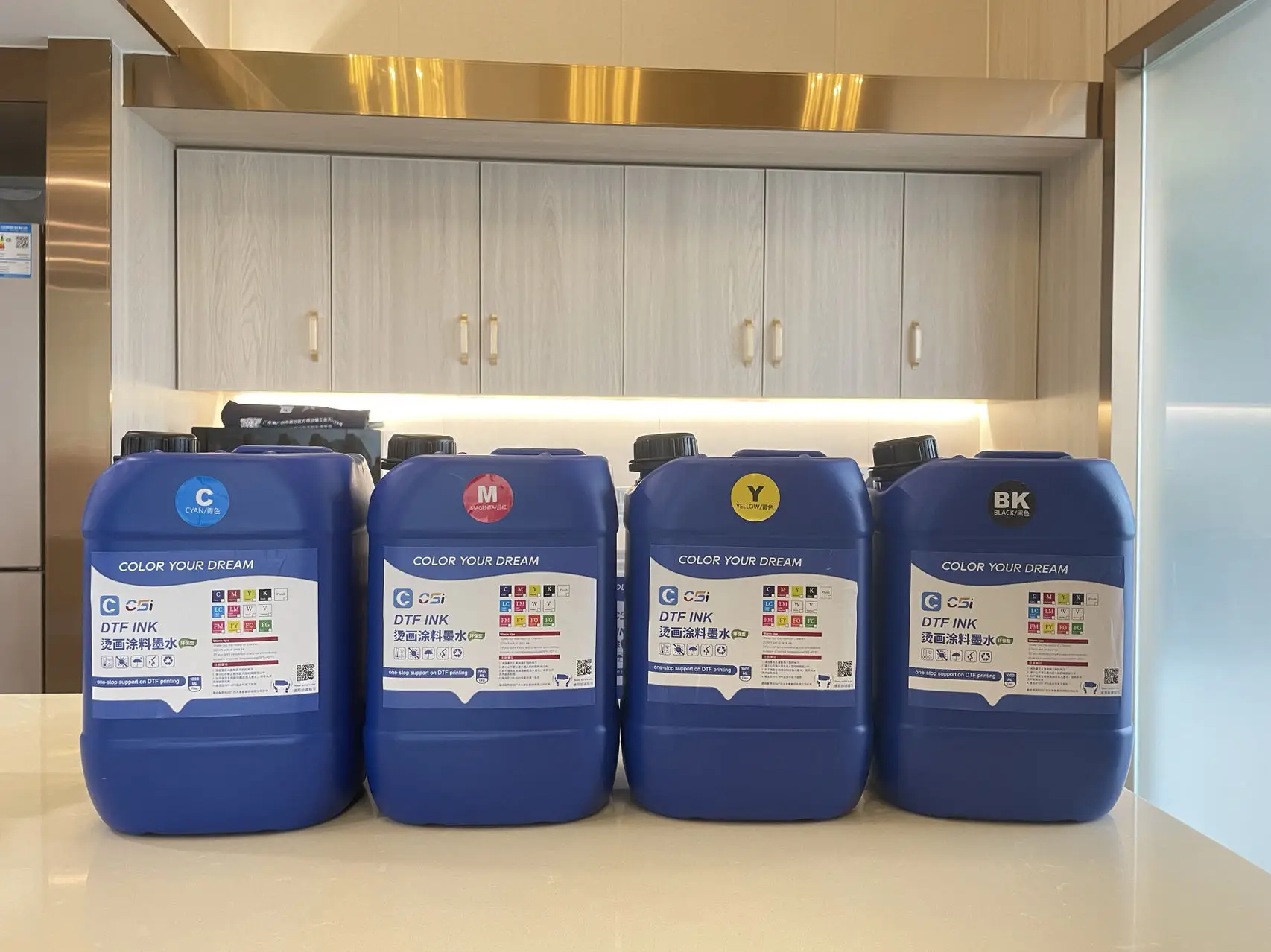 5KG CSI Brand White CMYK DTF Ink Wholesale for A3 Printers