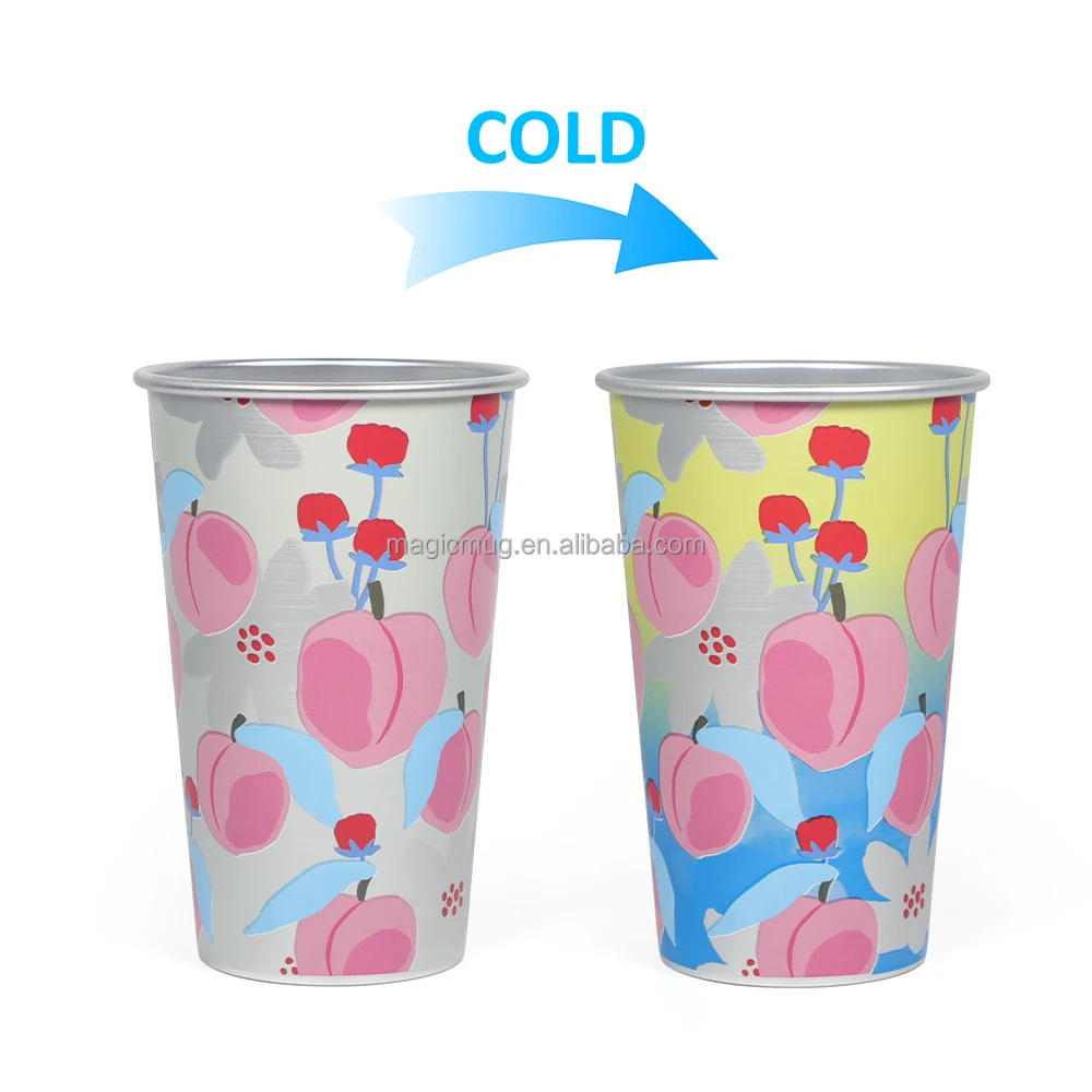 Oem Color Chang Beer Reusable Aluminum Cold Drink Recyclable Chill Cup ...