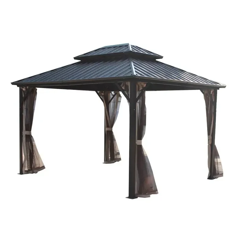 Traditional Japanese Tent Wall Attached Wooden Market Large Gazebo For ...