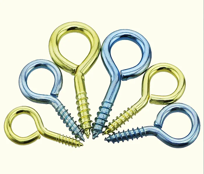 Dia 3-5mm Galvanized And Black Steel Closed Eye Wood Screws - Buy ...