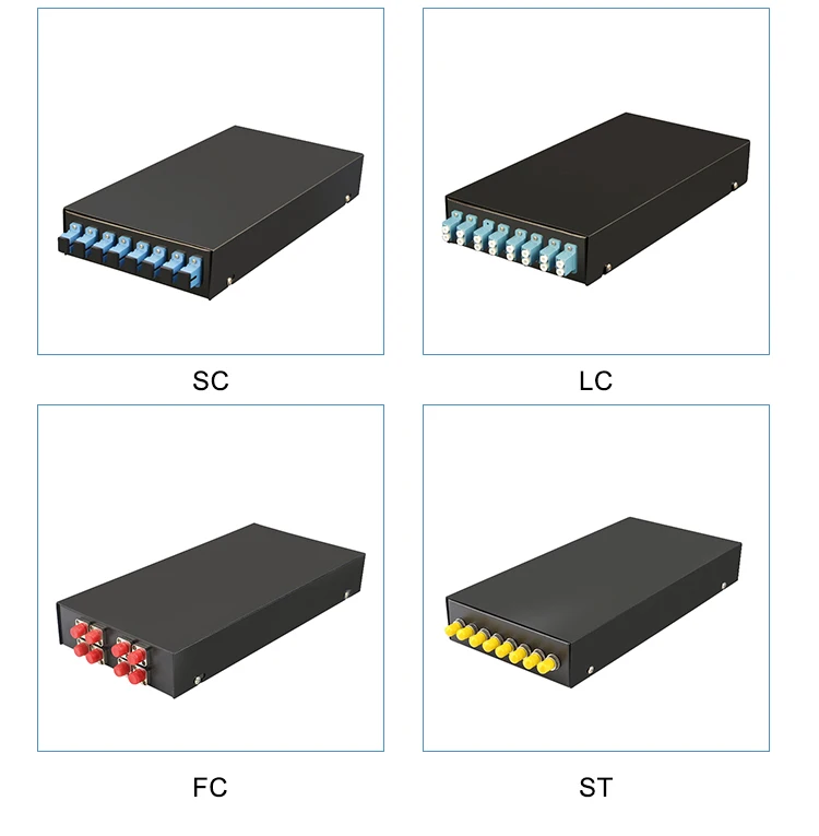 Optical Fiber Patch Panel - 8 Ports Termination Box