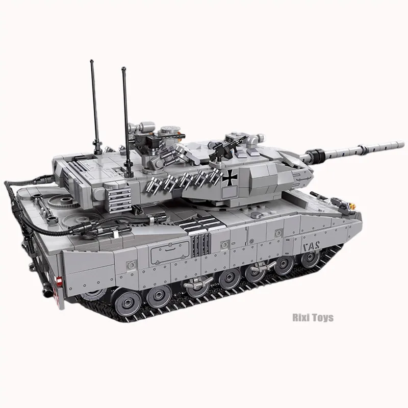 Jie Star 61036 Leopard 2A7 Main Tank Germa Military Weapon Bricks