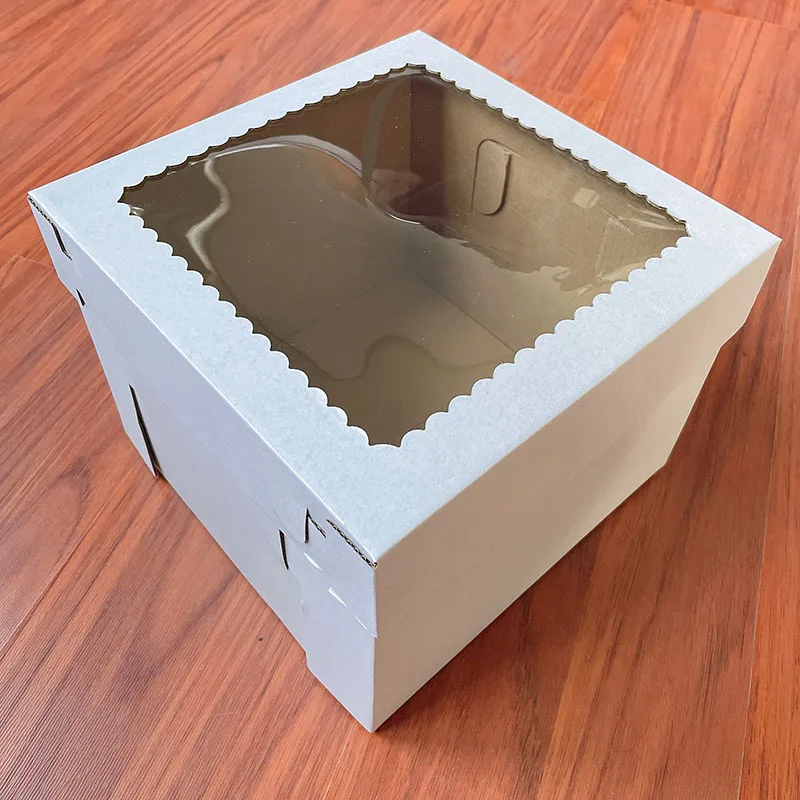 Tall Cake Boxes For Tier Cakes,White Corrugated Paper Bakery Large Cake ...