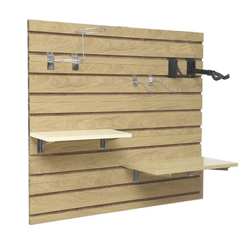 Custom Wood Grain Slat Wall Sheet Slot Wall Display Slotwall Garage ...