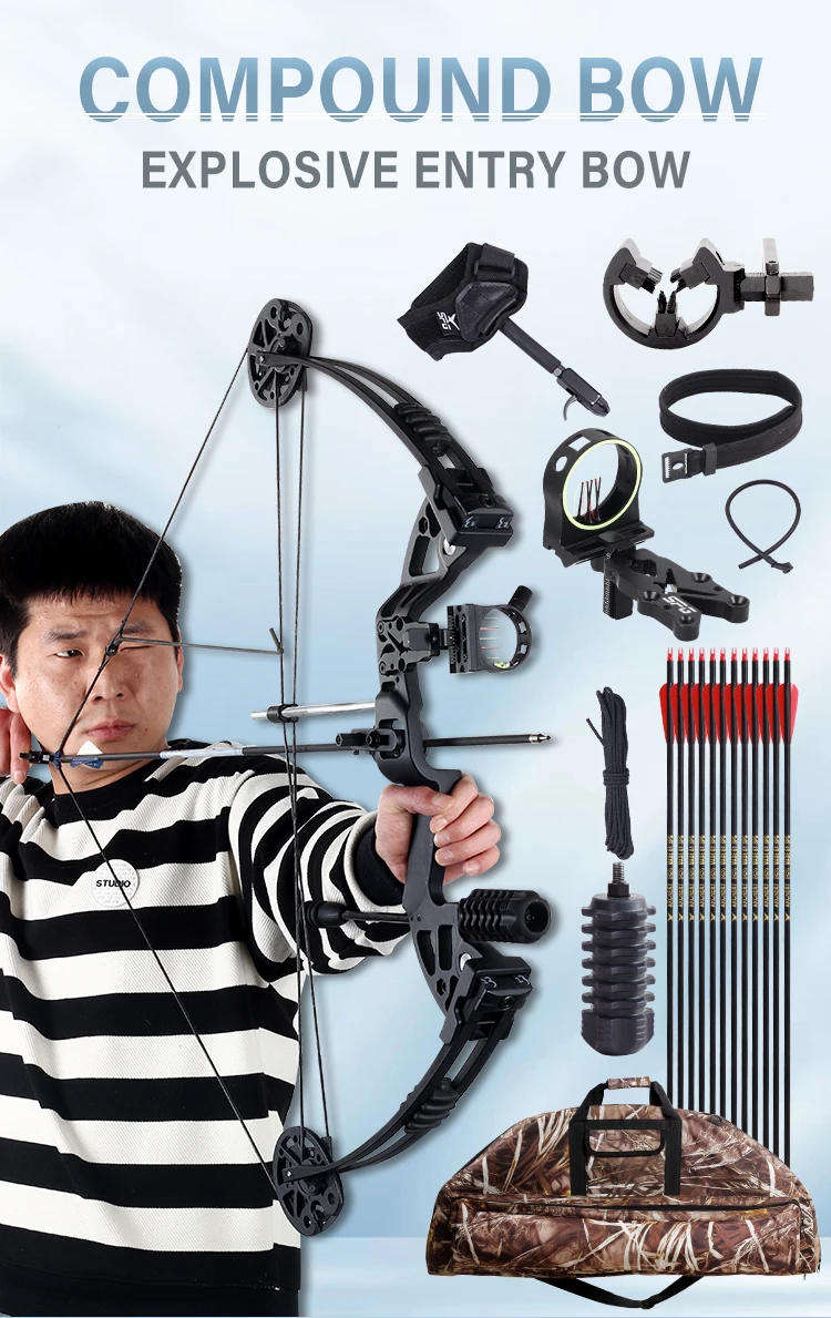 Compound Bow and Arrow Set for Professional Hunting Archery