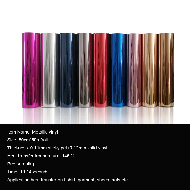 Manufacturer Sticky Elastic Silver Gold Metallic Htv Rolls Iron on ...