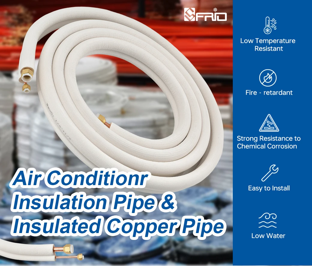 Air Conditioner Insulated Copper Tube Refnet Joint With Insulation ...