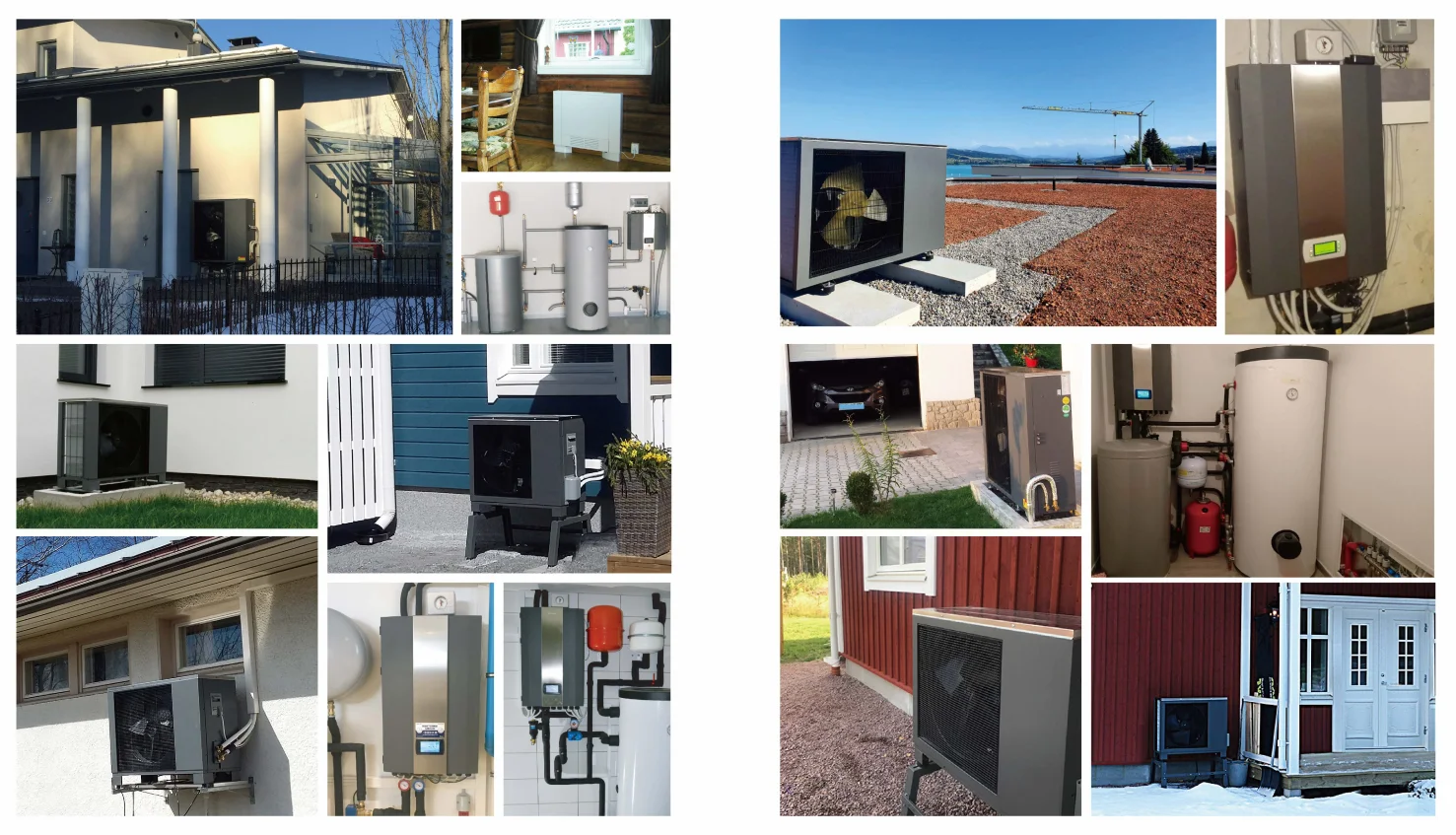 Goatsun R32 R410 System Air Source Hot Water Heat Pumps Heating Cooling ...