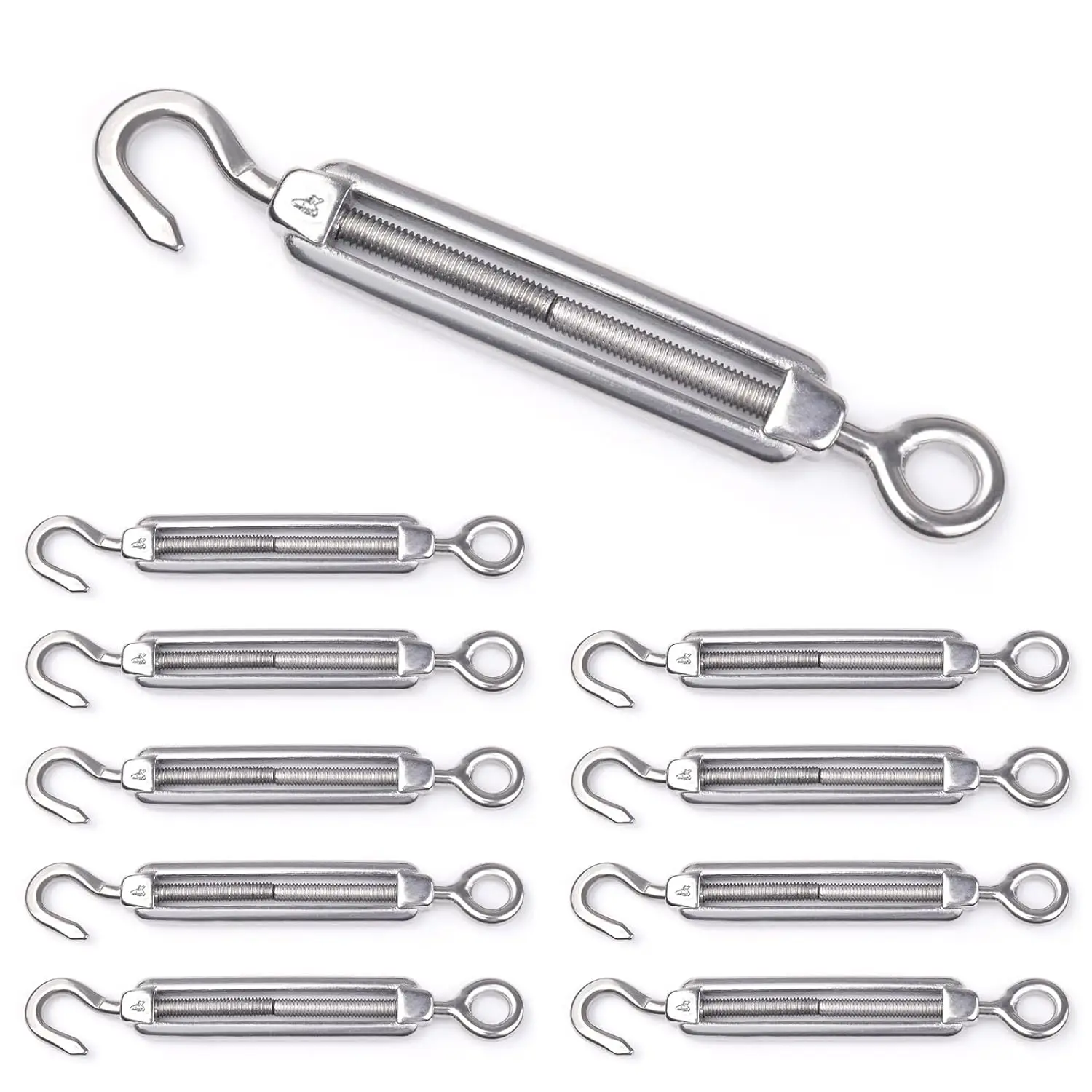 Stainless Steel 304 Hook & Eye Turnbuckle Wire Rope - China Wire Rope