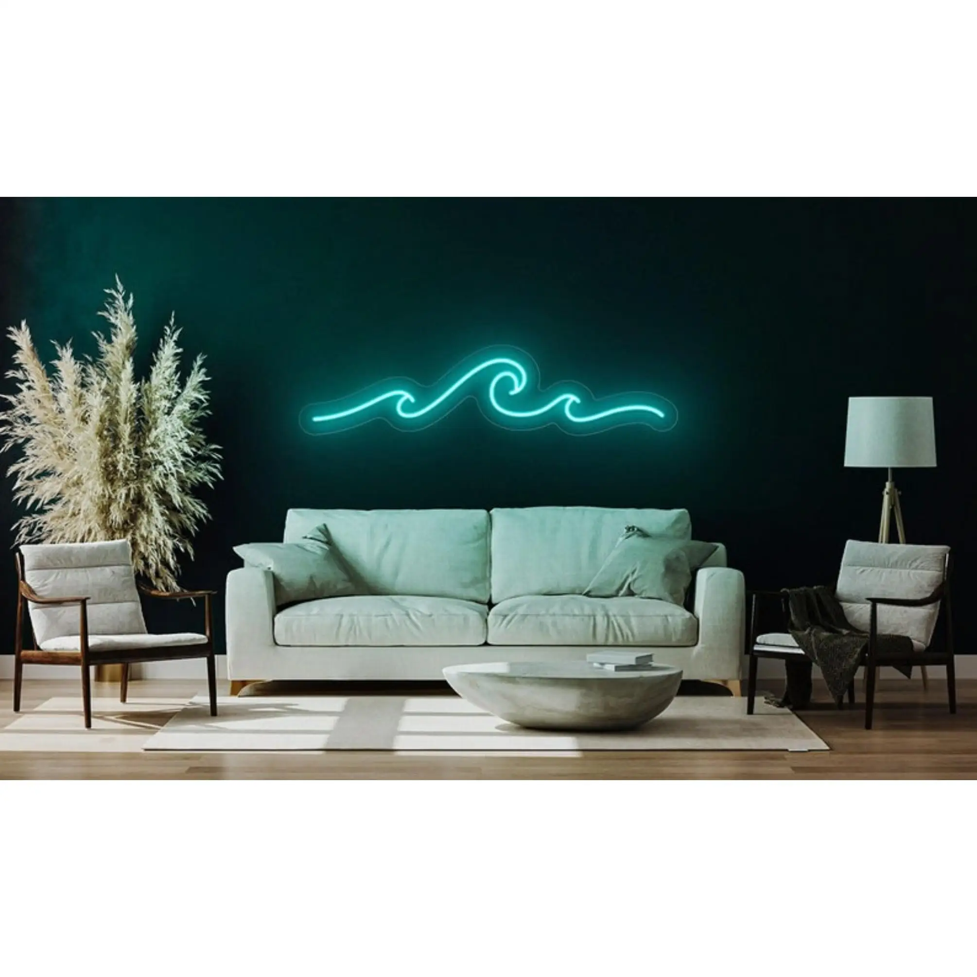 Wave Neon Sign Led Wall Decor Wall Sign Water Neon Sign Sea Led Nature Ocean Bedroom Light - Buy ...
