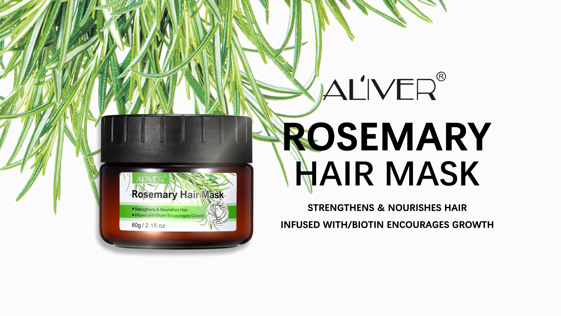 Oem Private Label Natural Organic Rosemary Hair Mask Biotin Encourages ...