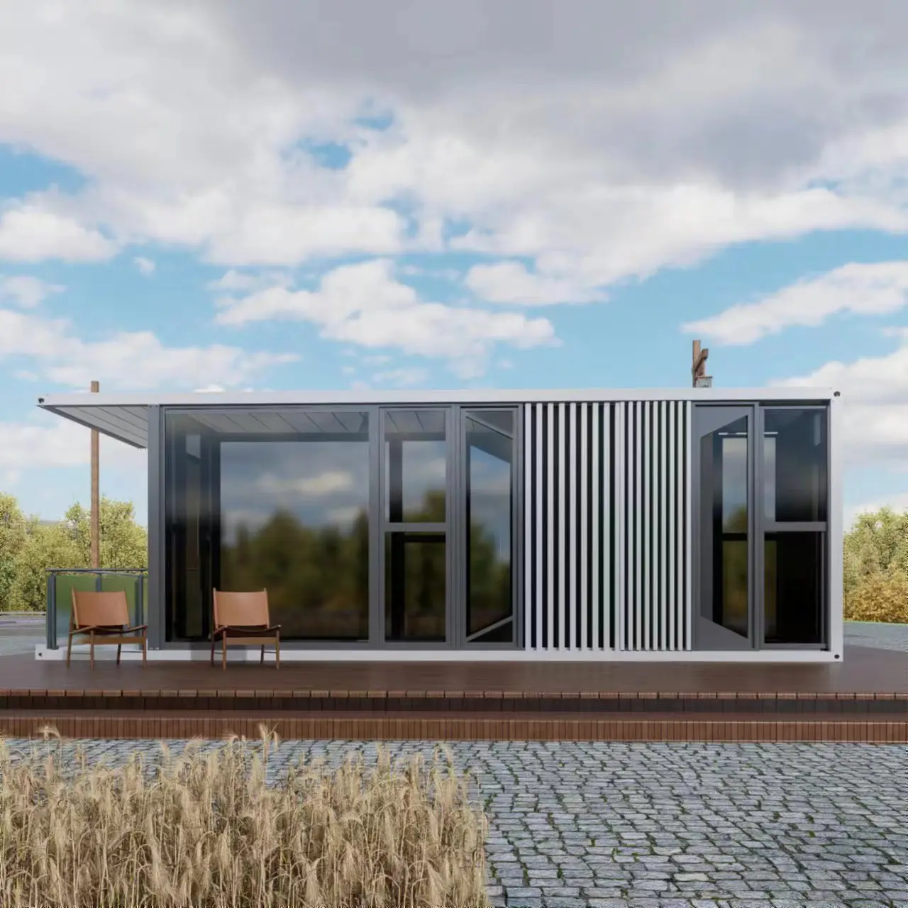 Modular Prefab Container Office Portable Apple Home Pod Shaped Movable ...