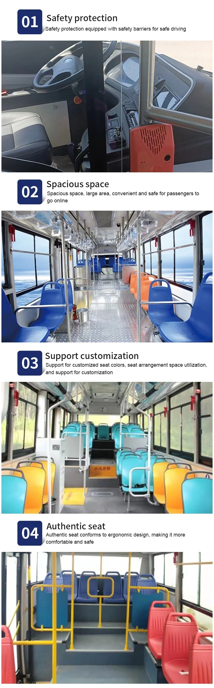 8.6m Chery Electric Optional Color 68/19-33 Manual Lhd > 60 Crrc Motor ...