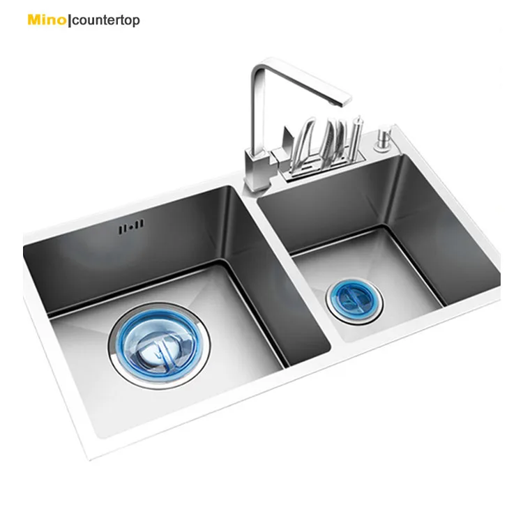 Luxury Upc Cupc Undermount Two Bowls 304 Stainless Steel Multifunction ...