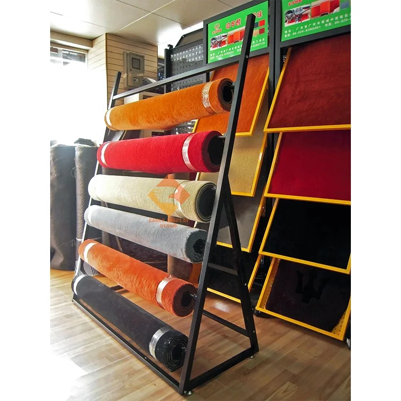 Customizable Metal Roll Display Stands - High Load Bearing