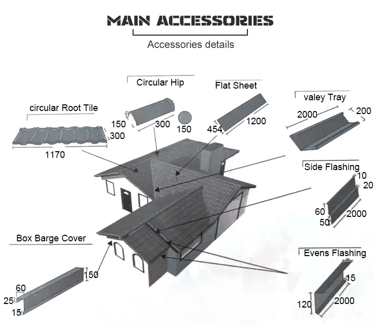 Factory Direct Sales Bond Tile Roofing Metal Roofing Tiles 0.4mm Stone ...