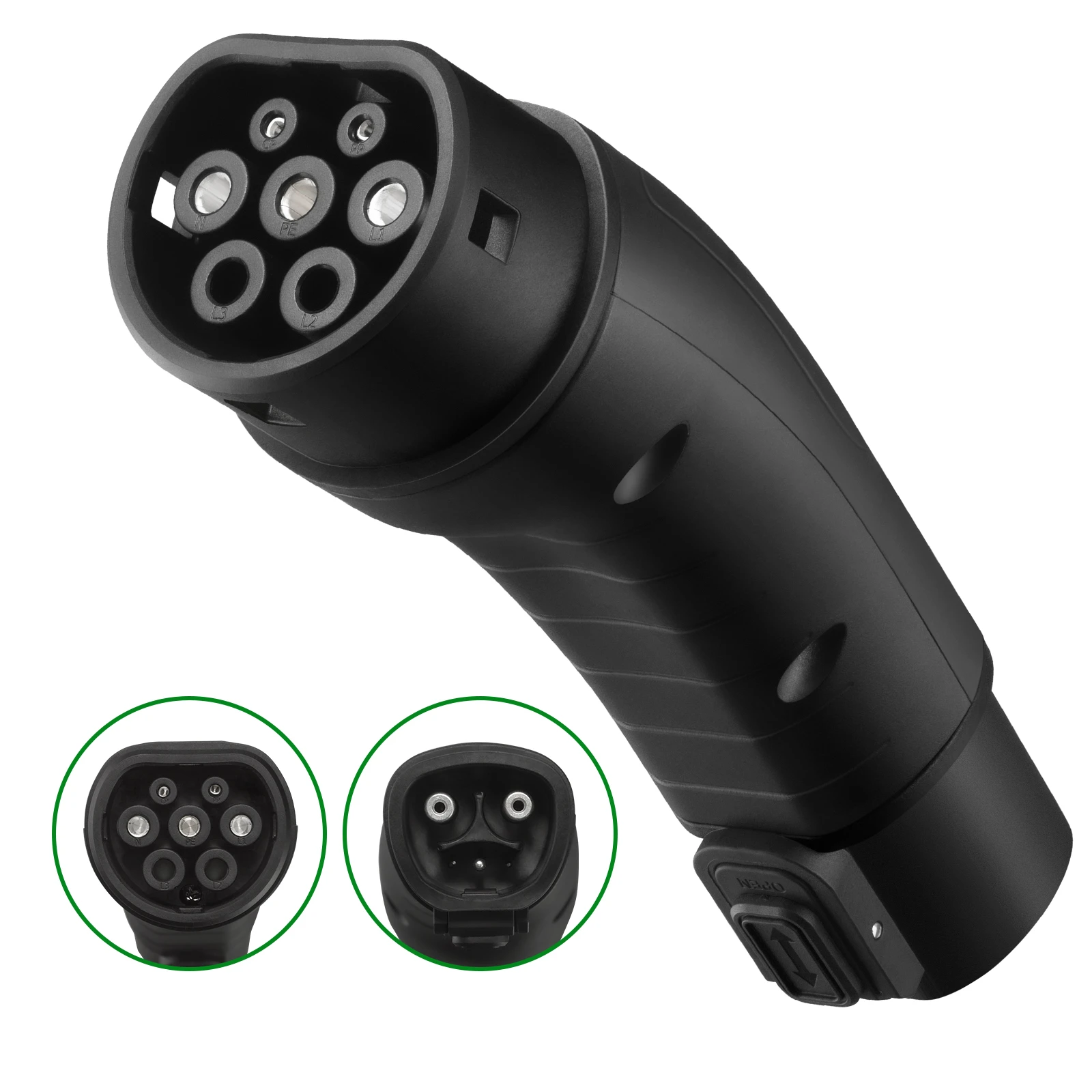 Electric Car Ev Adapter Ev Charger240v Ac Level2 Tesla To Type2 Adapter ...