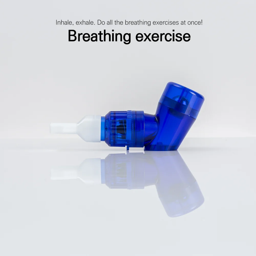 BigBreathe 더블 액션 V-PEP/IMT 휴대용 호흡기 근육 RMT 트레이너 폐 운동기 호흡 운동 훈련 장치 ...