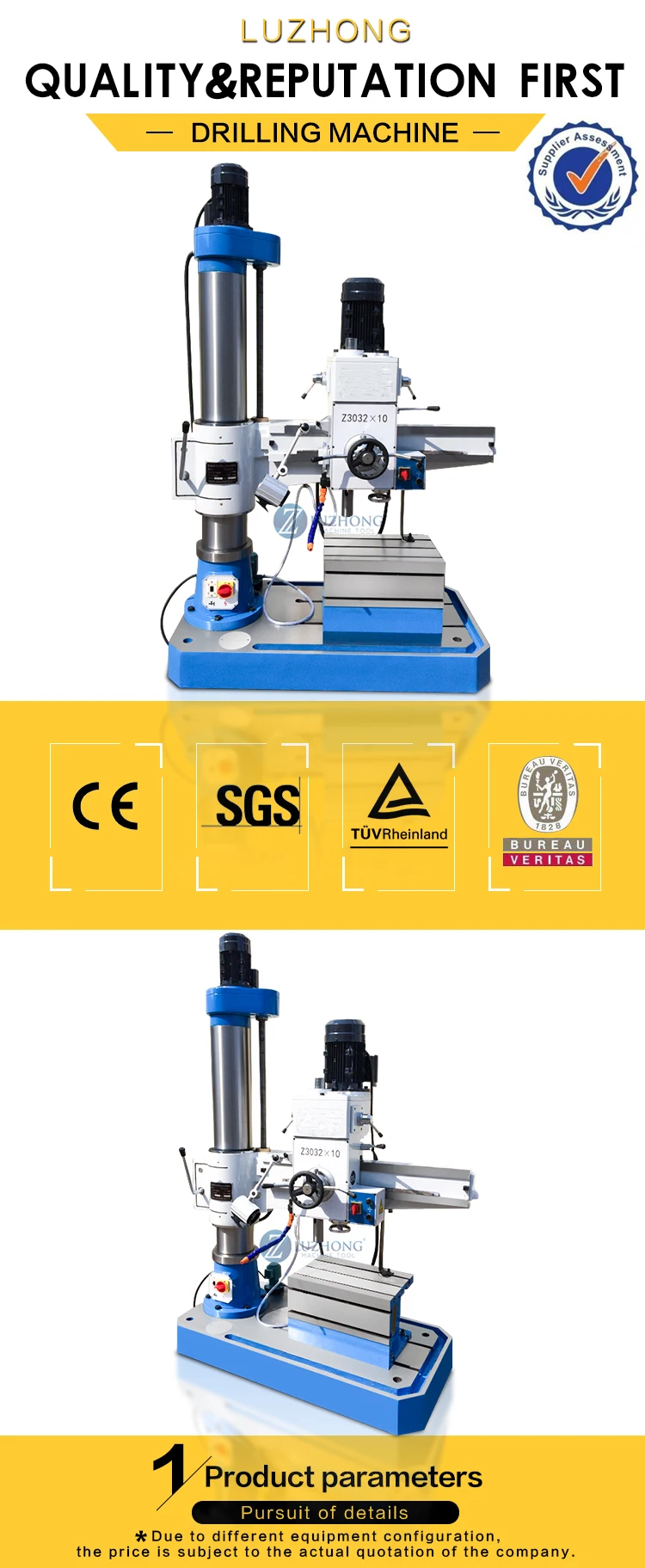 Luzhong Variable Speed Radial Drilling&tapping Machine Z3032*10 - Buy ...