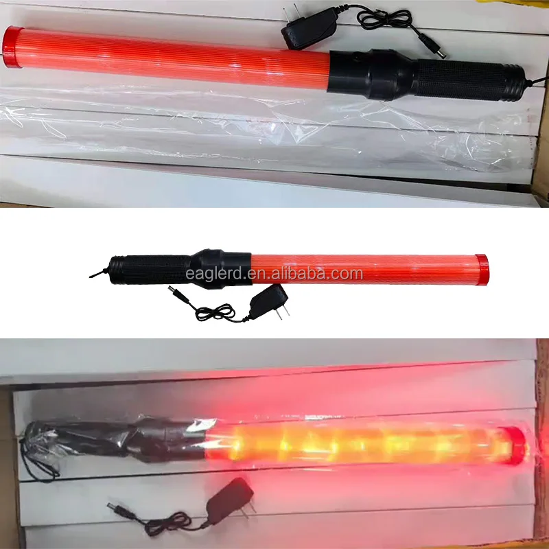 54cm Flashing Led Traffic Baton Wand Rechargeable LED Traffic Control ...