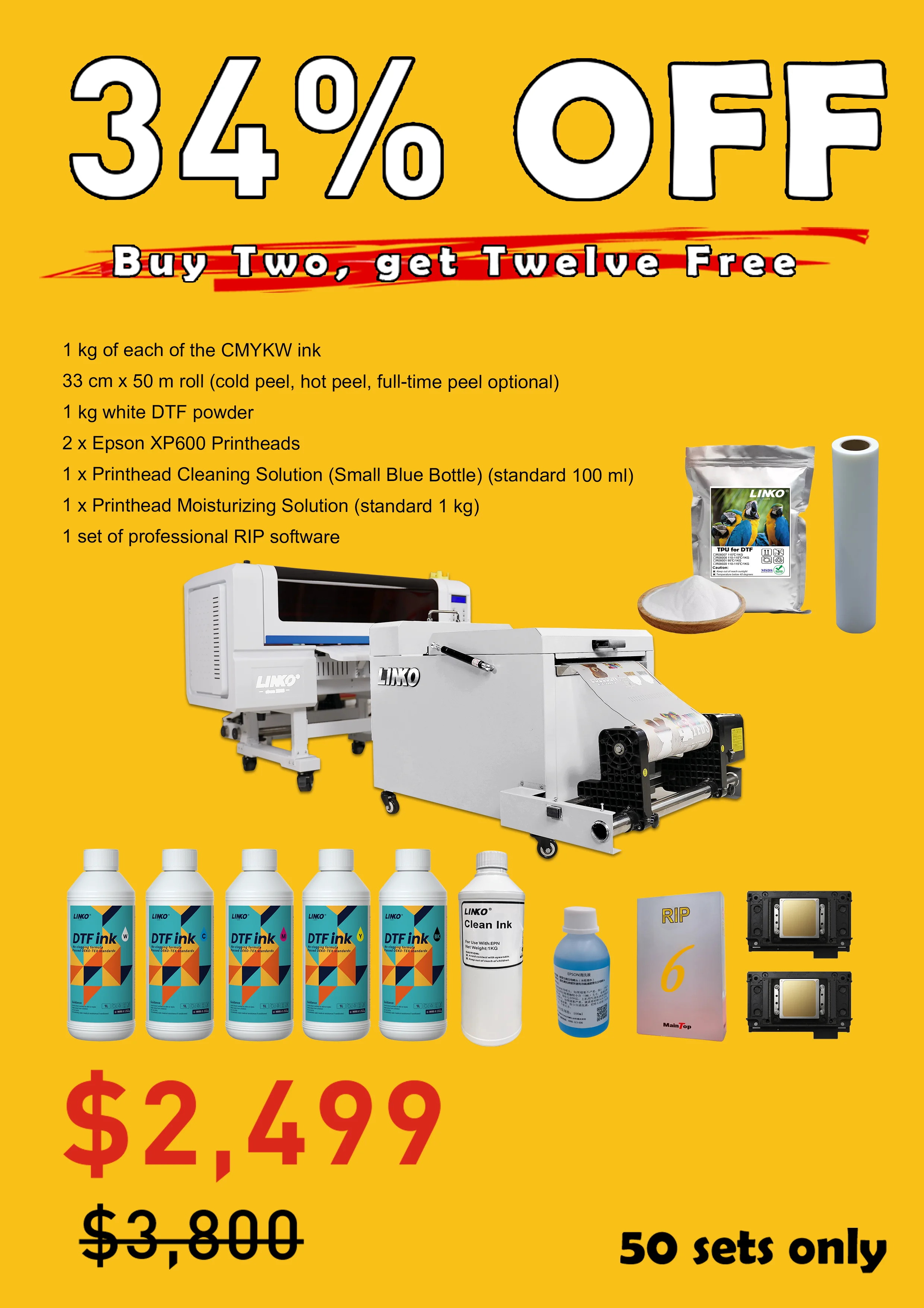 LINKO DTF Printer - Efficient T-Shirt Printing Solutions