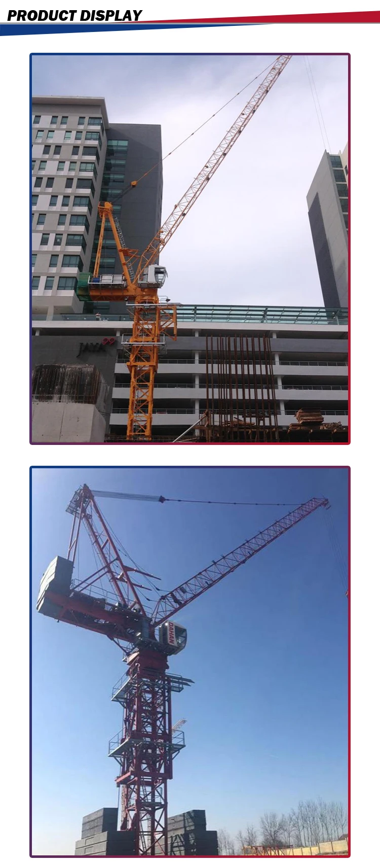 Self Erecting Tower Crane Luffing Flat Top Tower Crane Dahan Tower ...