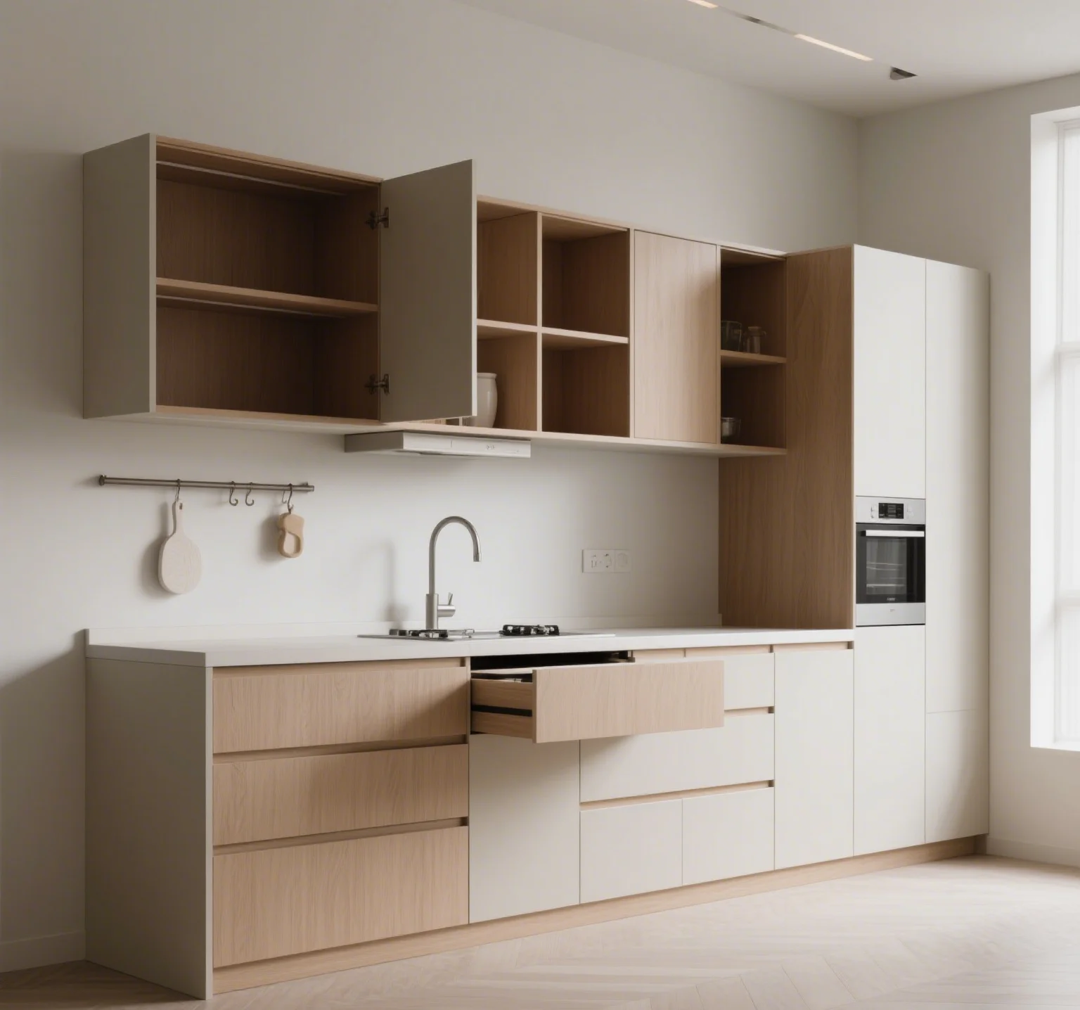 Modern Luxury Dark -Grey Kitchen Cabinet with Marble Countertop Customizable High Quality ...