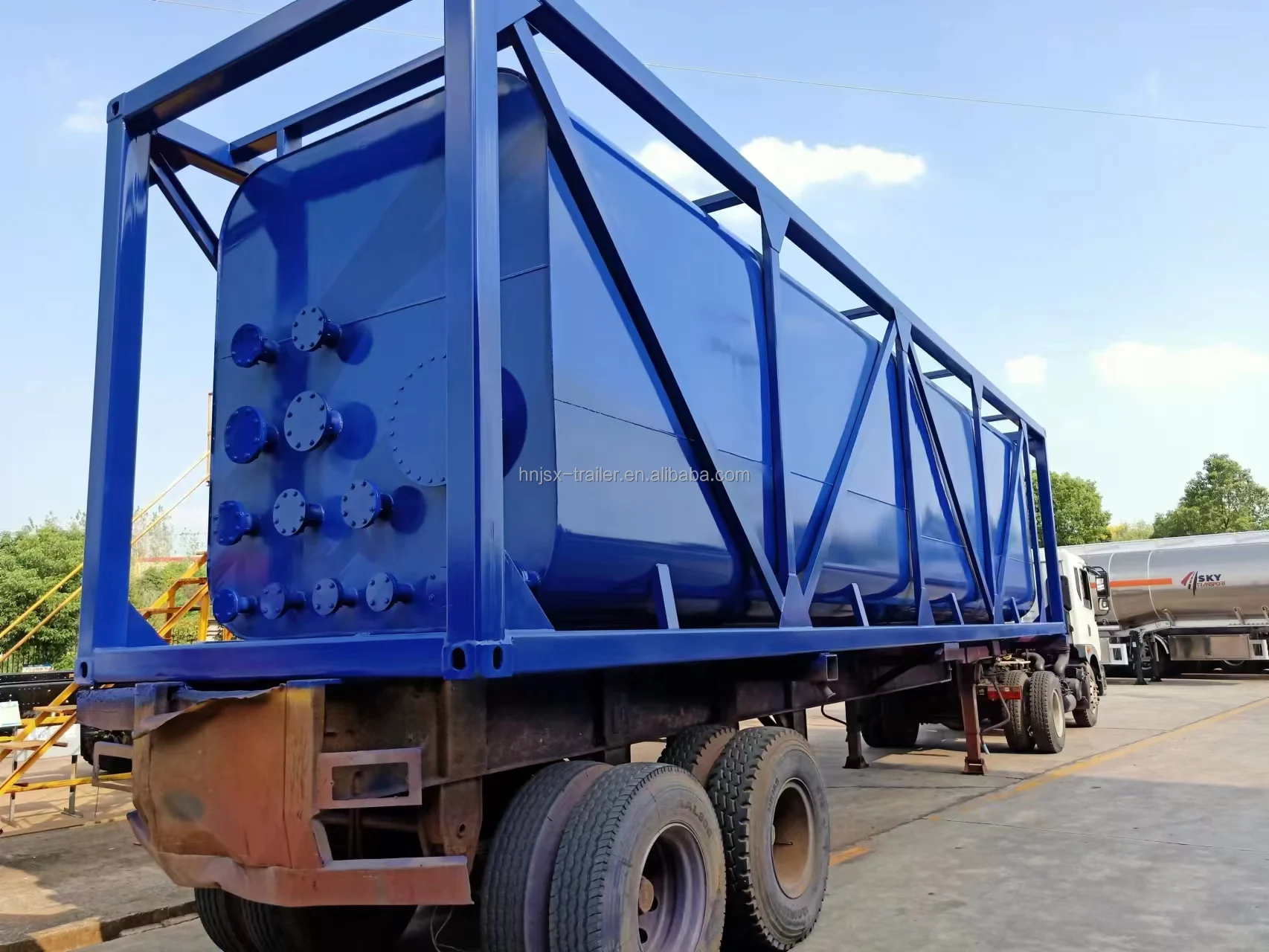 Iso 40ft Waste Water Tank Container 56.5 Cbm Sewage Water Treatment ...