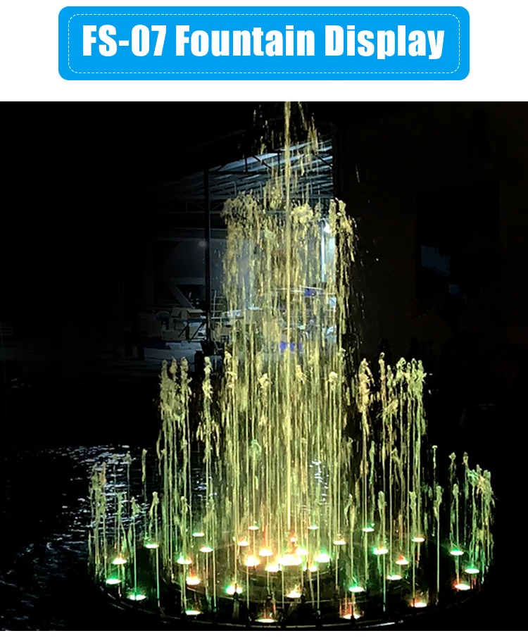 Small Outdoor Music Dancing Water Fountain with Beatiful and Shining ...