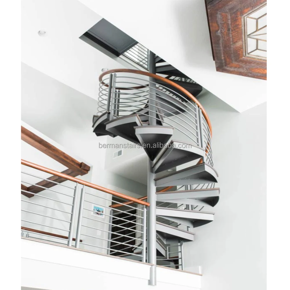 Real Villa Modern Outdoor Metal Spiral Staircase Prices