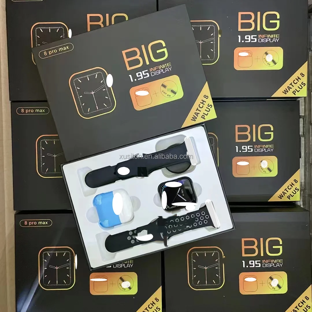 Oem 2023 8 Pro Max Watch 8,Tws 5.1 Wireless Earbud In One Double Strap ...