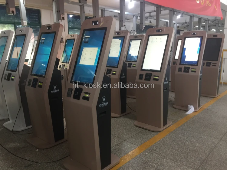 27 Inch Self Service Hotel Check In Kiosk Room Card Dispenser Terminal ...