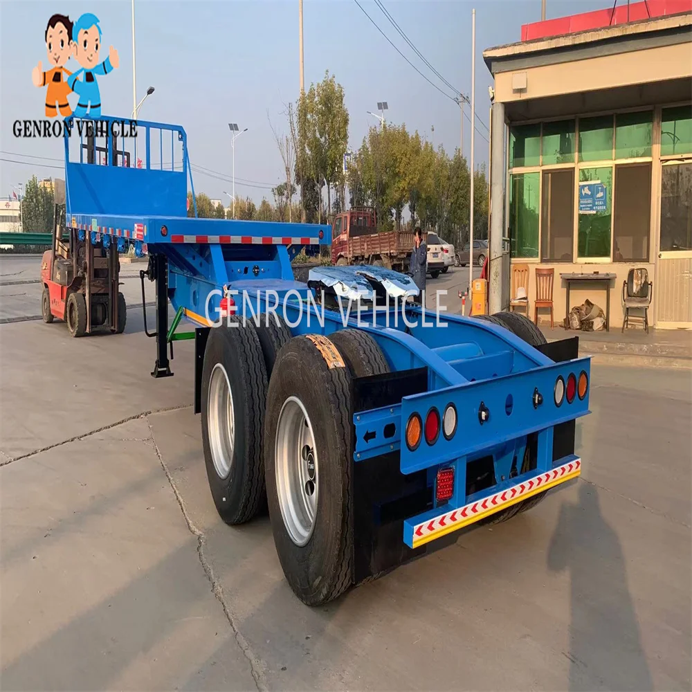 Transporting Heavy Cargo and Containers 2+2 Axle Superlink Container ...