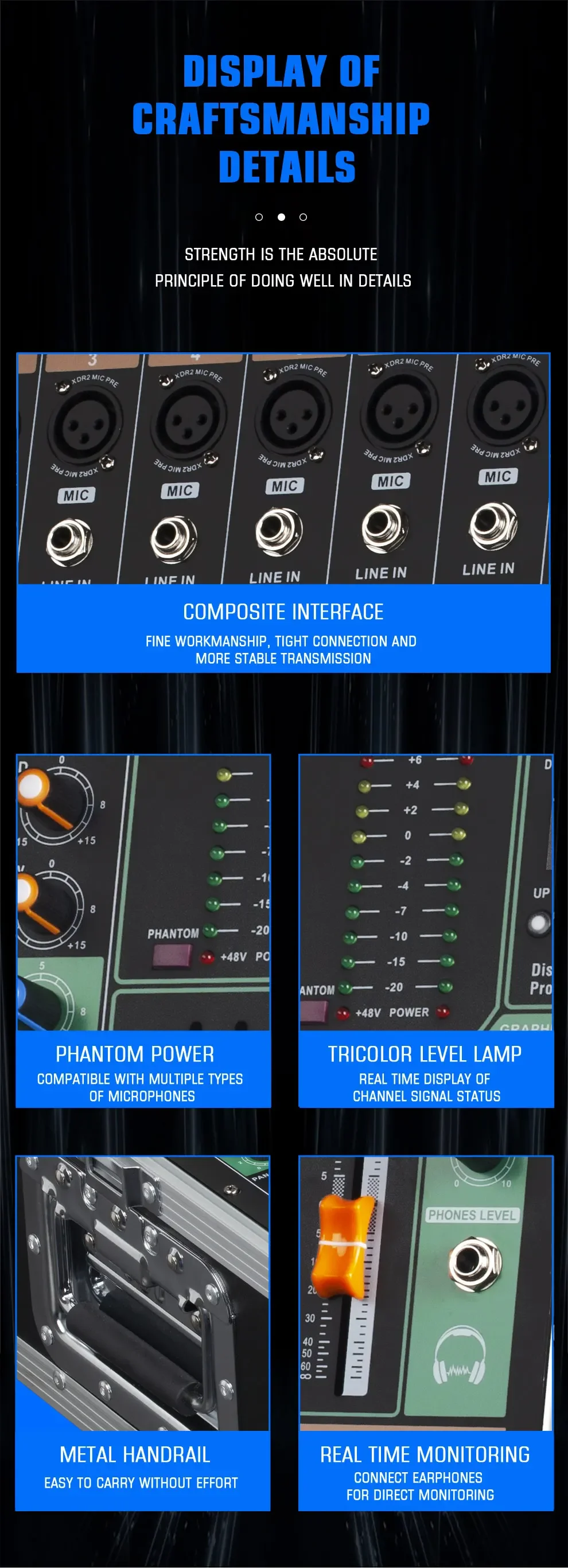 Portable Air Box Mixing Console With Power Amplifier Bluetooth Mixer ...