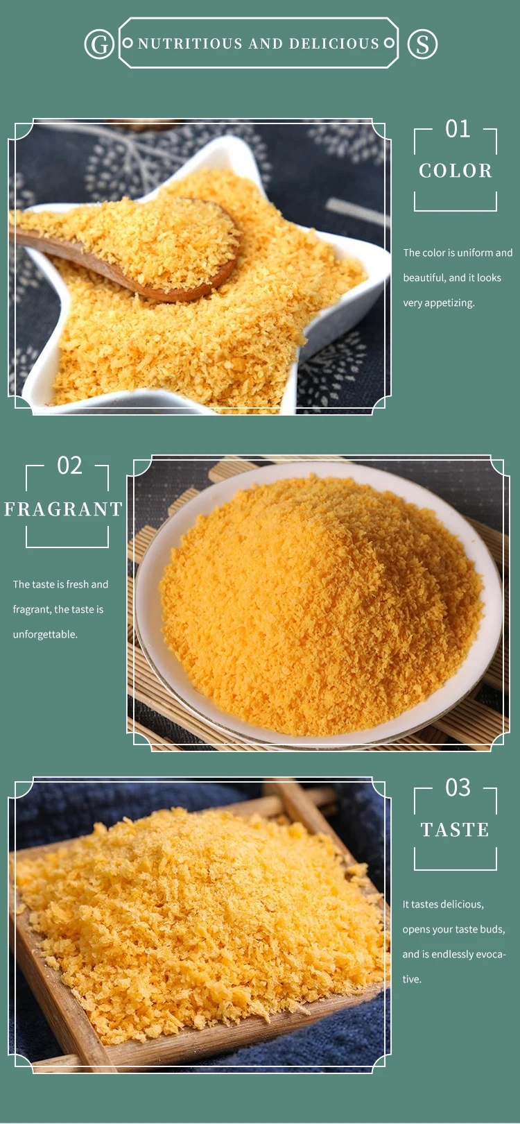 Japanese Yellow Needle Shape Panko Breadcrumbs - Buy Bread Crumbs Panko ...