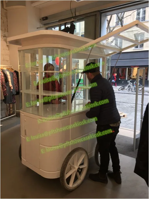 Customizable Outdoor Bubble Tea Kiosk & Boba Juice Cart - Oem/odm