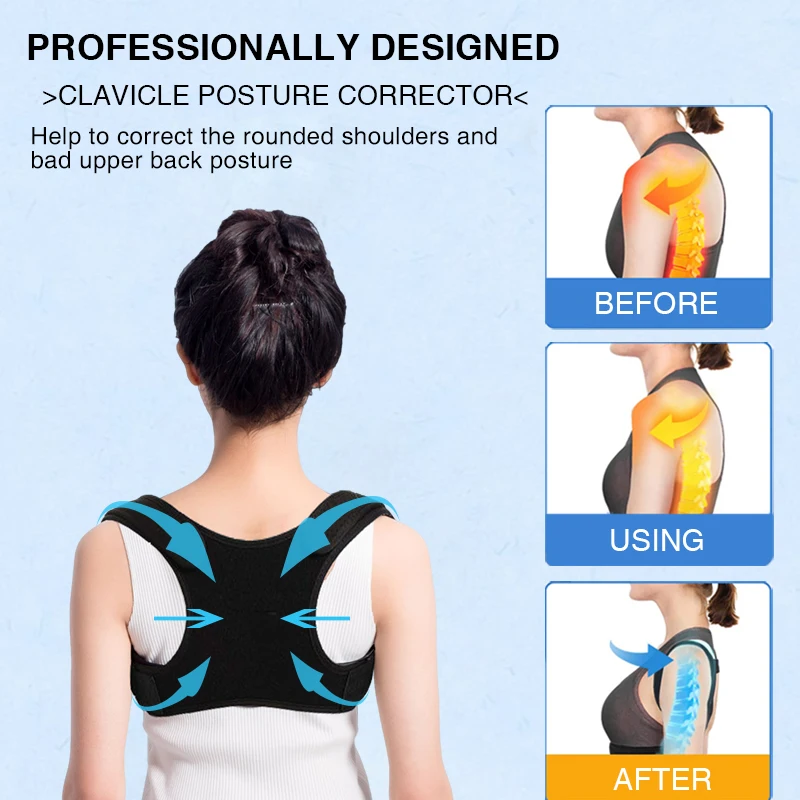 Customized Logo Adult Kids Neoprene Adjustable Neoprene Hunchback ...