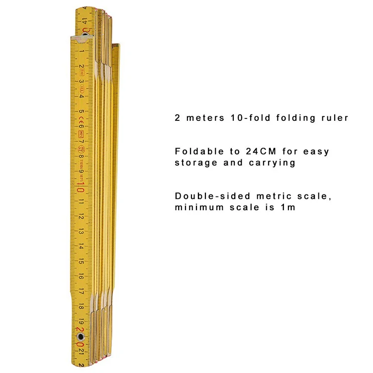 Folding Ruler Wooden Folding Ruler 2m Wooden Folding Ruler - Buy ...