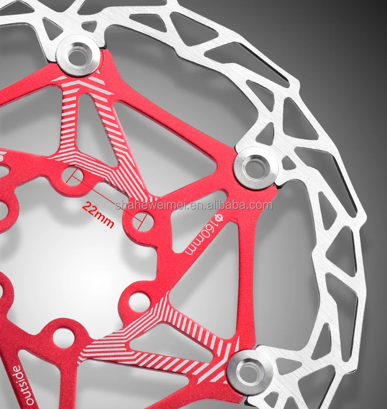 Deckas Mountain Bike Ultra Light Color Float Disc Brake Rotors 160mm ...